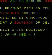 Play 3D Doolhof | Commodore Vic-20 Online Game
