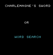 Play Charlemagnes Sword | Commodore Vic-20 Online Game