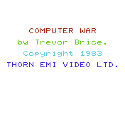 Play Computer War | Commodore Vic-20 Online Game