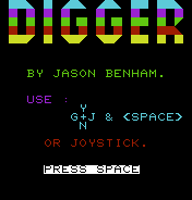 Play Digger | Commodore Vic-20 Online Game