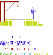Play Hangman | Commodore Vic-20 Online Game