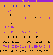 Play Snake | Commodore Vic-20 Online Game