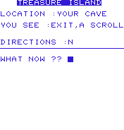 Play Treasure Island | Commodore Vic-20 Online Game