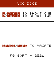 Play VIC Dice | Commodore Vic-20 Online Game